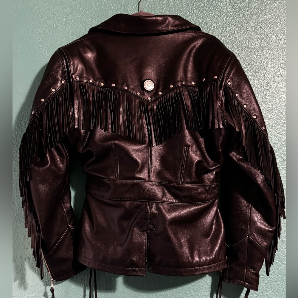 Harley-Davidson Fringe Heavy Leather Jacket - Gem